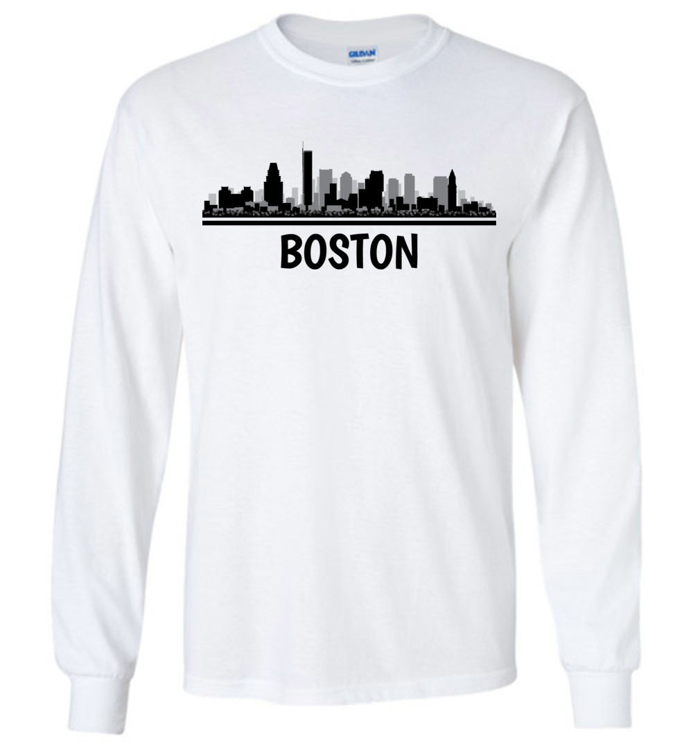 Boston, MA Skyline T-Shirt | Custom Gifts Etc.