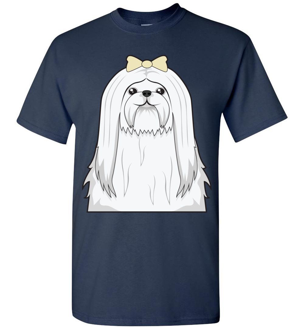 Maltese Dog Cartoon T-Shirt | Custom Gifts Etc.