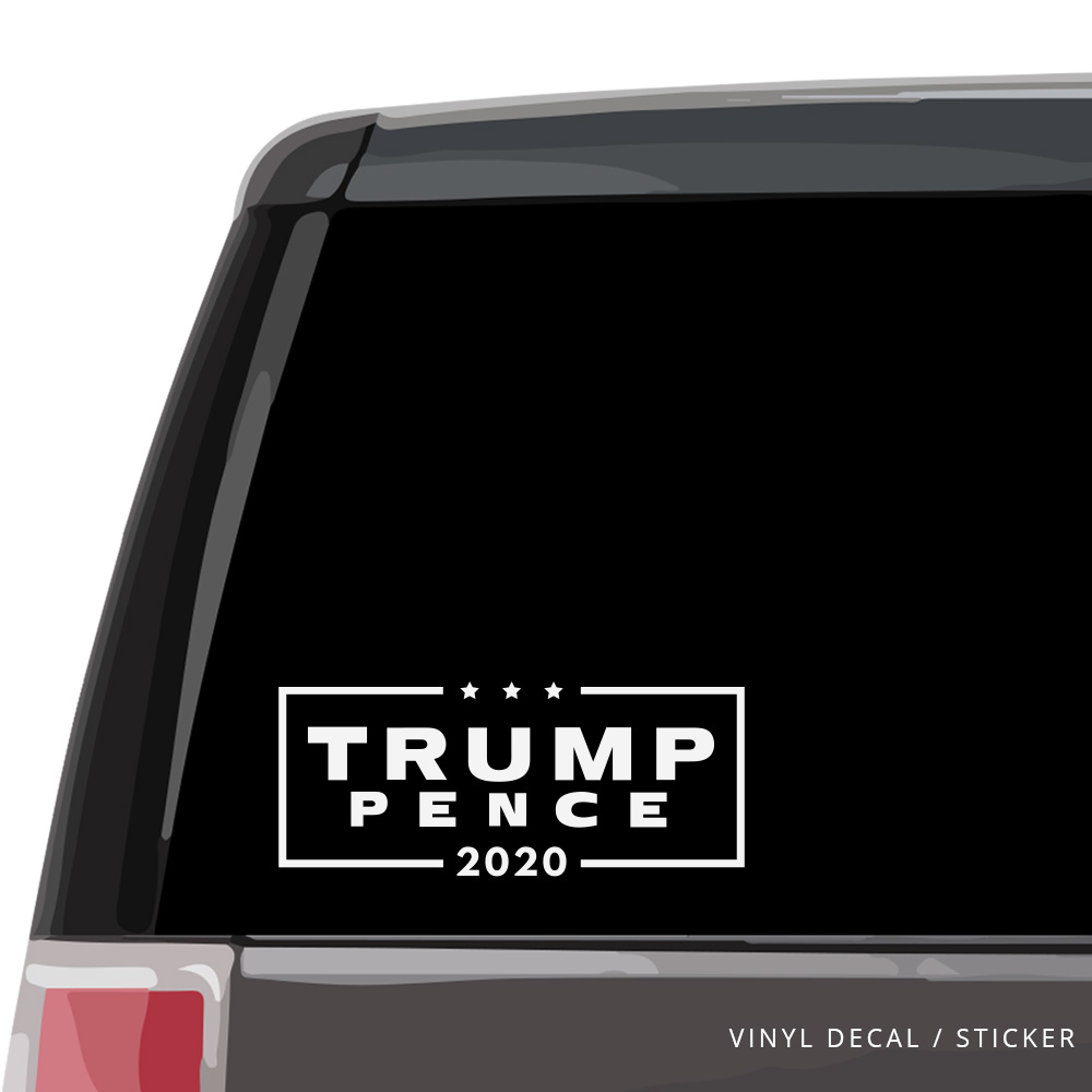 Trump Pence 2020 Campaign Logo Car Window Decal | Custom Gifts Etc.