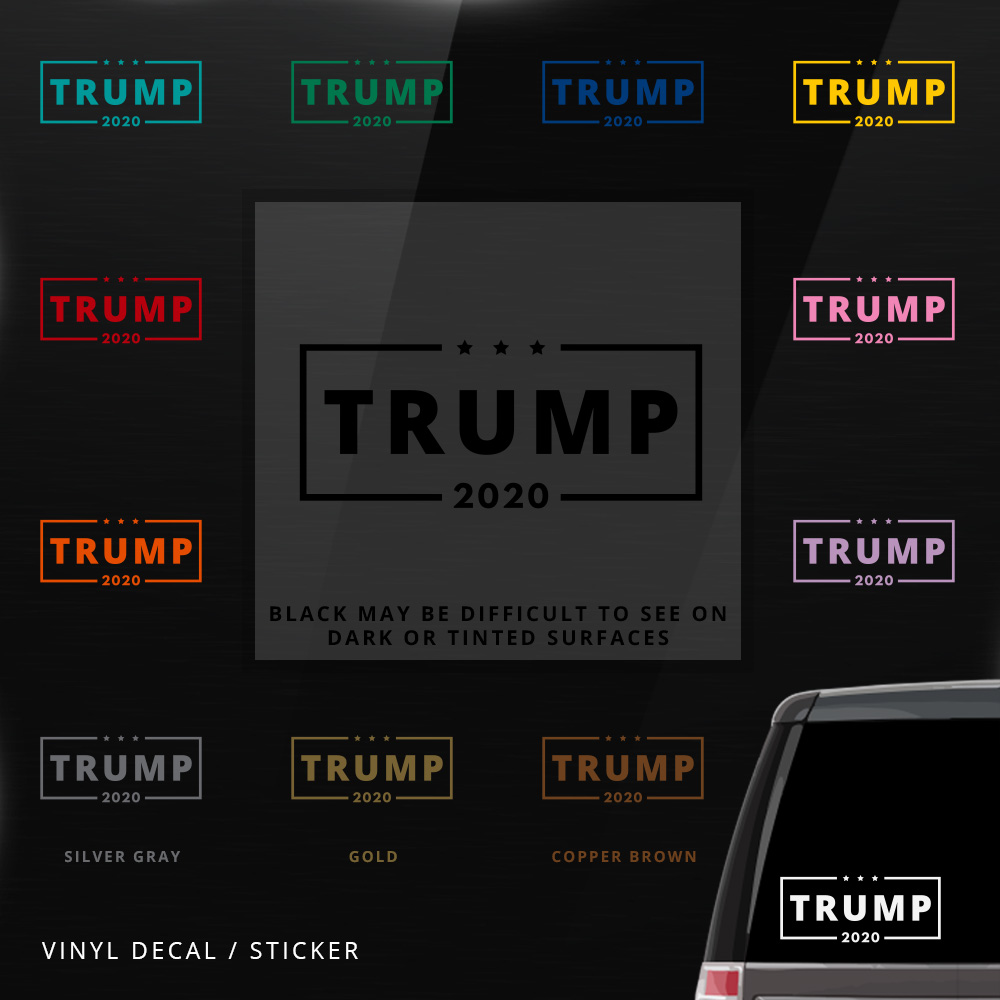 Trump 2020 Campaign Logo Car Window Decal | Custom Gifts Etc.