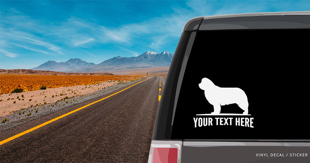 Newfoundland Silhouette Vinyl Decal / Sticker | Custom Gifts Etc.