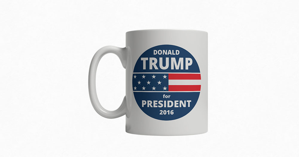 Trump for President 11 oz. Coffee Cup / Mug | Custom Gifts Etc.
