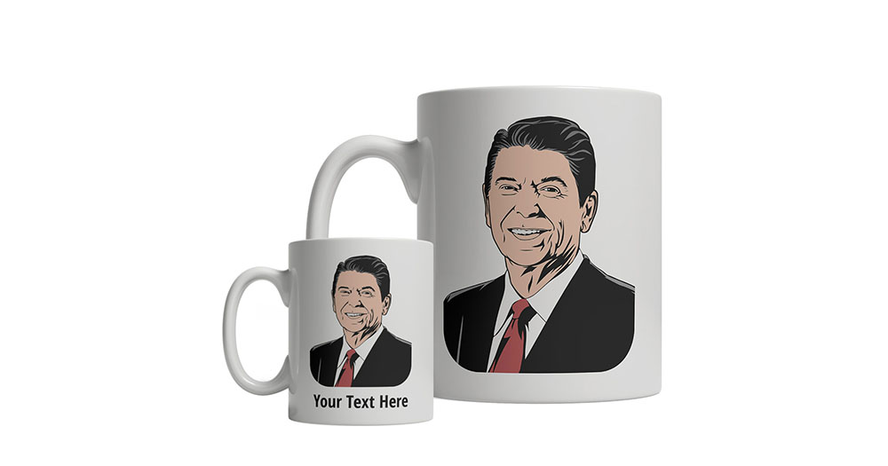 Ronald Reagan Mug Personalized (or not) Mug | Custom Gifts Etc.