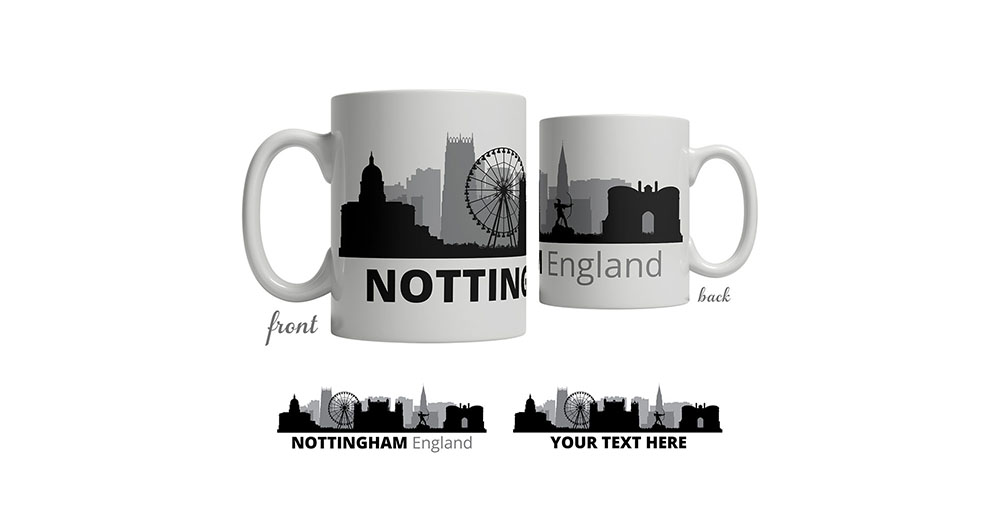 Nottingham Skyline Coffee Mug | Custom Gifts Etc.