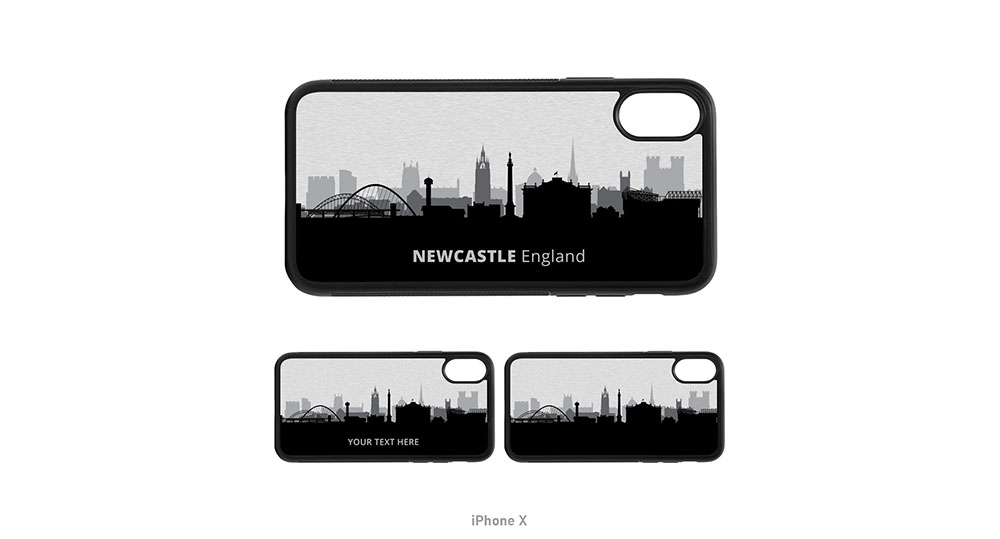 Newcastle England Skyline iPhone Case | 12, SE, 11, 10, X, 8, 7, 6, 5 ...