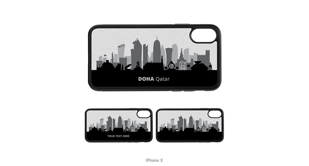 Doha Qatar Skyline iPhone Case | 12, SE, 11, 10, X, 8, 7, 6, 5 -- Pro ...