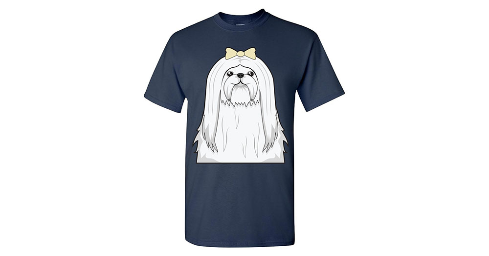 Maltese Dog Cartoon T-Shirt | Custom Gifts Etc.
