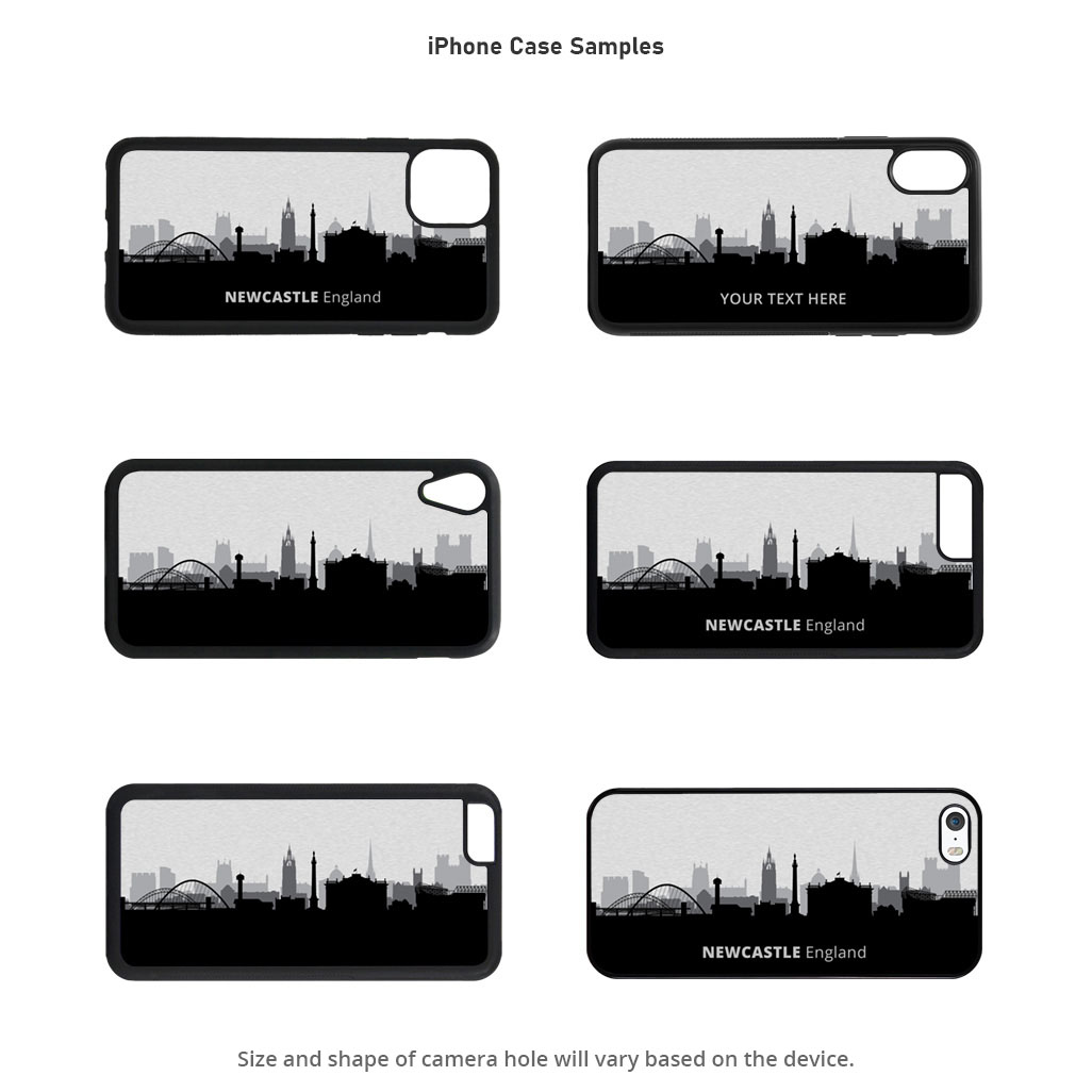 Newcastle England Skyline iPhone Case | 12, SE, 11, 10, X, 8, 7, 6, 5 ...